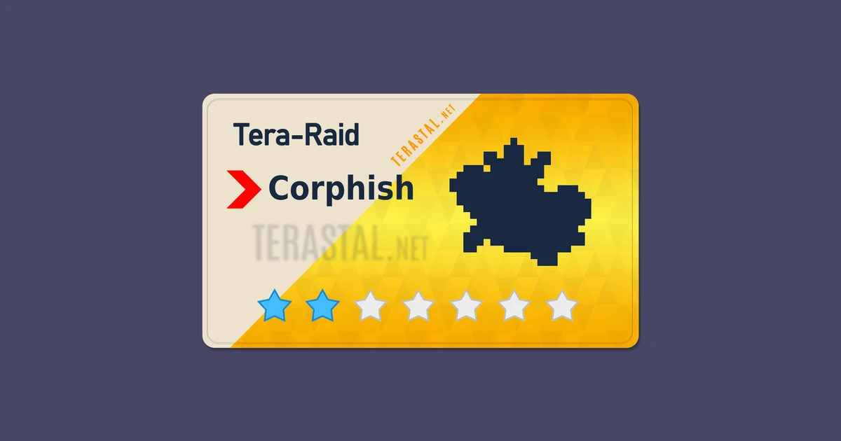 Tera Raid Corphish 2 Star Dark Counter and Guide — Terastal Calculator