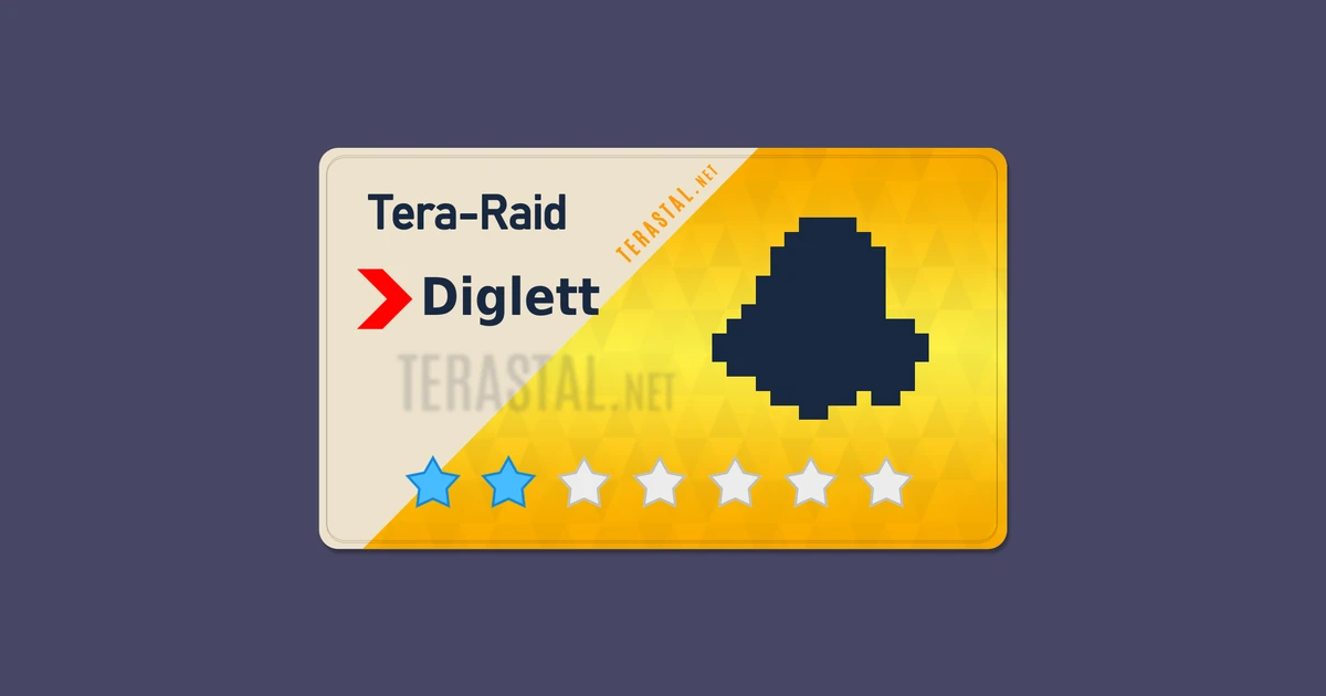 Tera Raid Diglett 2 Star Ghost Counter and Guide — Terastal Calculator