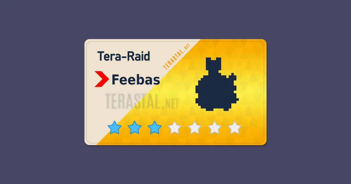 Tera Raid Feebas Water Counter and Guide — Terastal Calculator