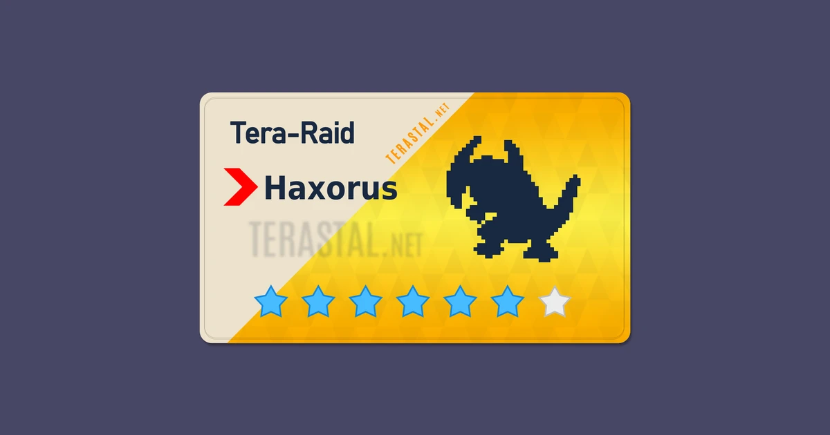 Tera Raid Haxorus Bug Counter and Guide — Terastal Calculator