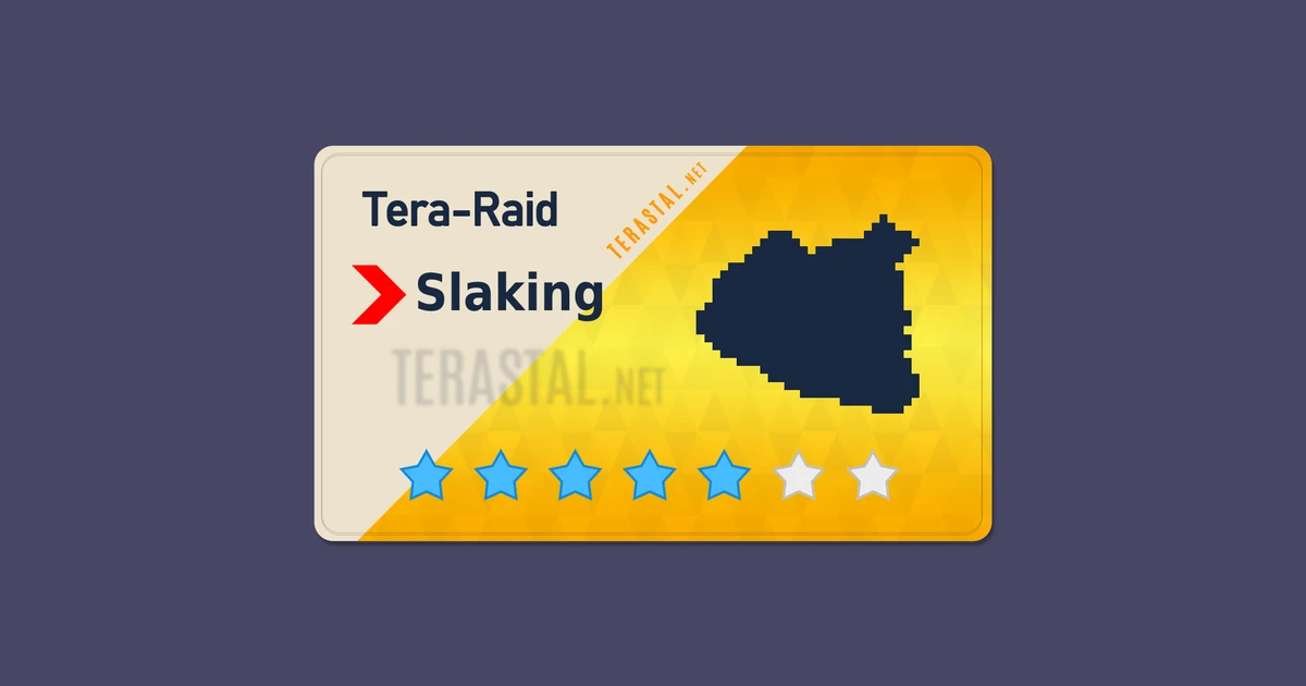 Tera Raid Slaking 5 Star Normal Counter and Guide — Terastal Calculator